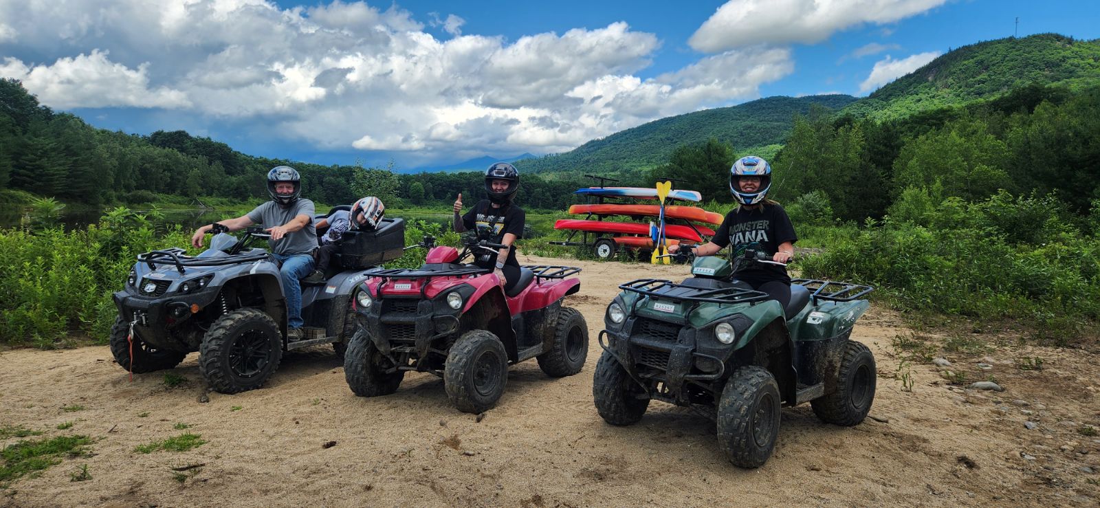 Kayak + ATVing = Summer Fun! – Out Back Kayak: ATV and Snowmobile Rentals